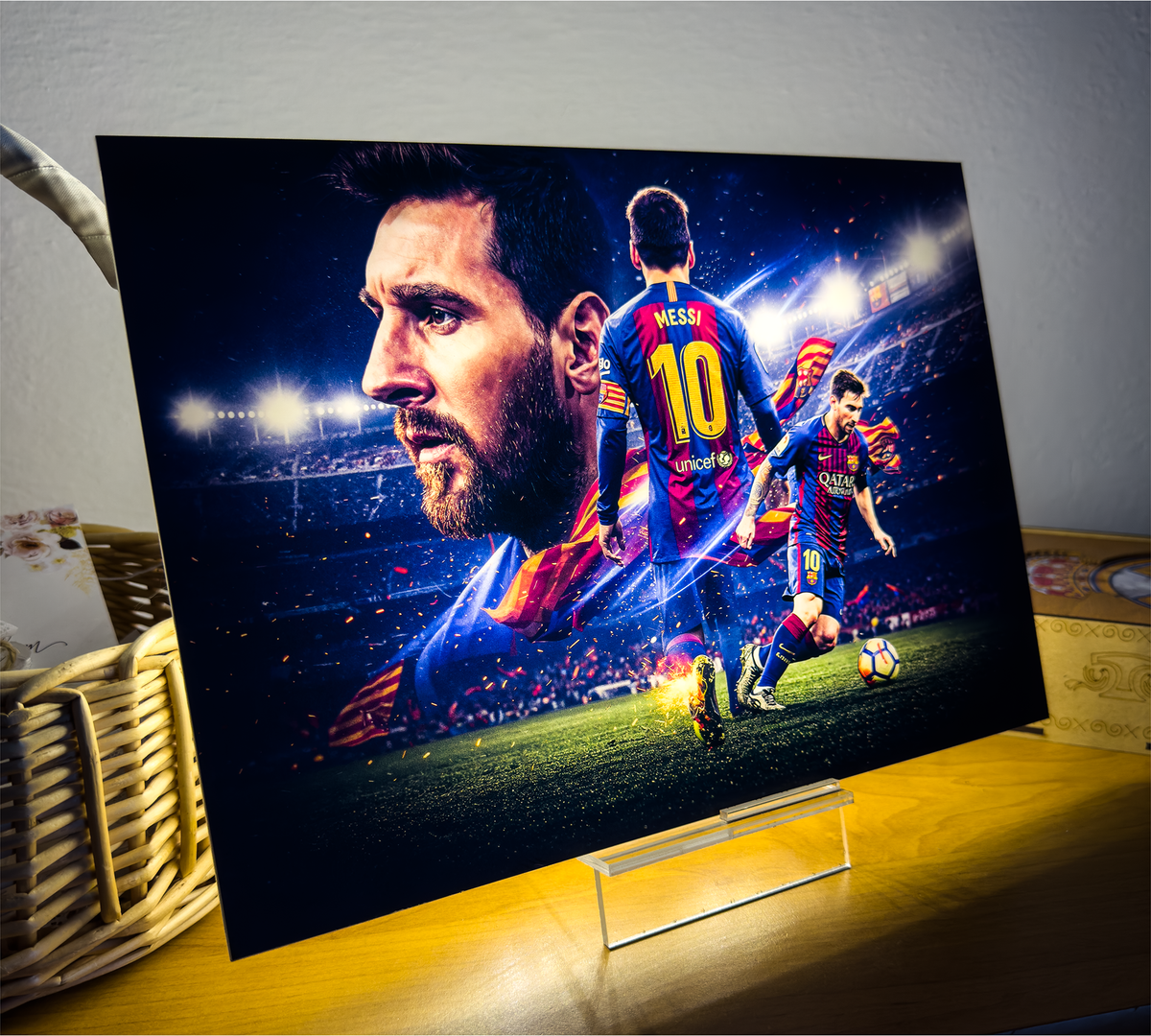 Stolná lampa 10 Messi FC Barcelona — T-Tatra
