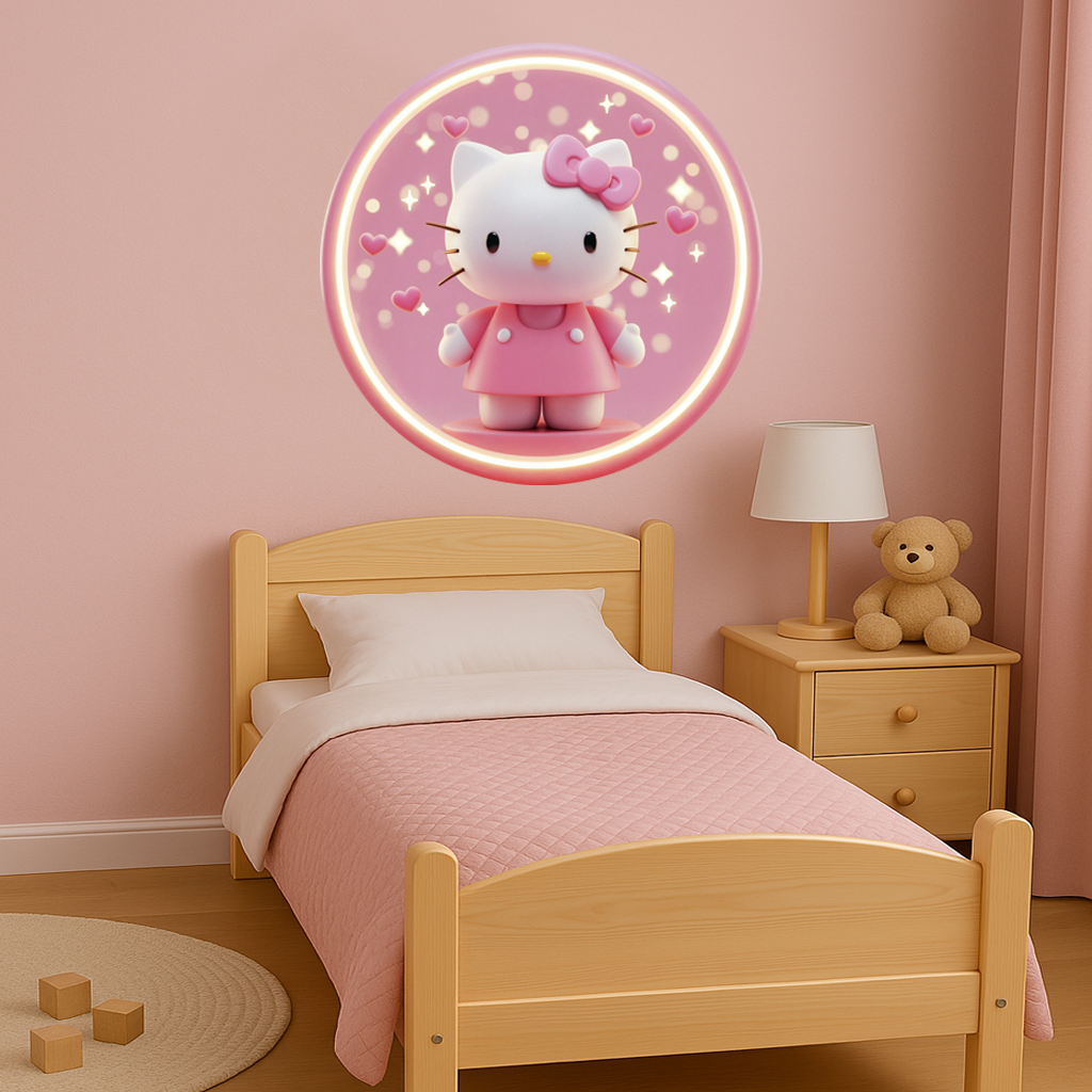 Wooden UV printed poster - Hello Kitty — T-Tatra